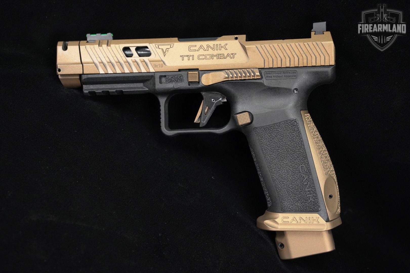 TARAN Tactical Canik TTI Combat 9mm 4.6" TTI Bronze +2 MAGS & ORIG CASE ...