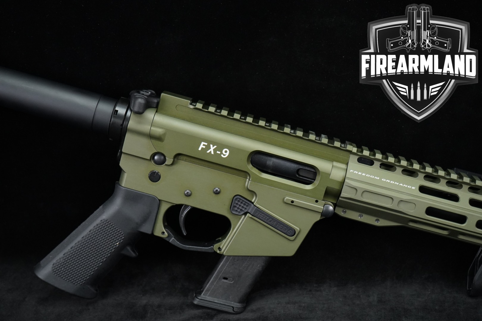 PCC Freedom Ordnance FX-9 Gen 2 9mm AR9 8" OD Green +3 MAGS - Semi Auto ...