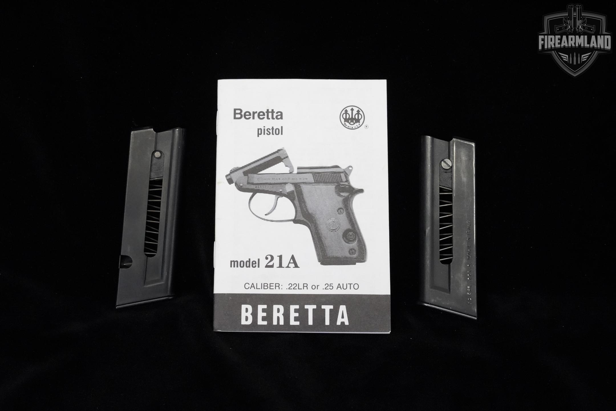 Beretta Model 21A Bobcat Inox 22LR 2.4" Matte Silver Beretta 21A 21-A ...