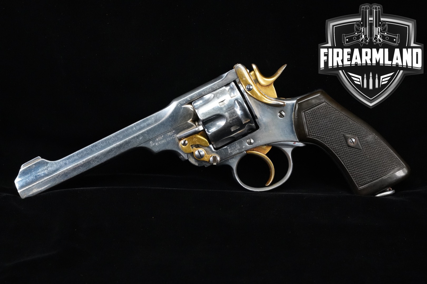1915 WWI Webley Mark VI 455Webley 6" Bright Polished DA/SA - Revolvers ...