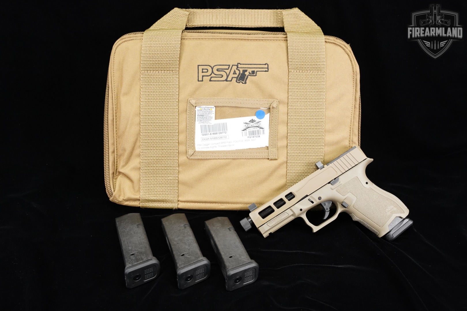 THREADED Palmetto State Armory PSA Dagger Compact 9-mm RMR Cut Carry ...