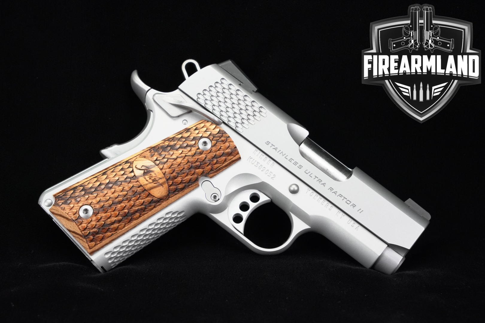 MICRO-COMPACT Kimber Stainless Ultra Raptor II Custom Shop 1911 3" +4 ...