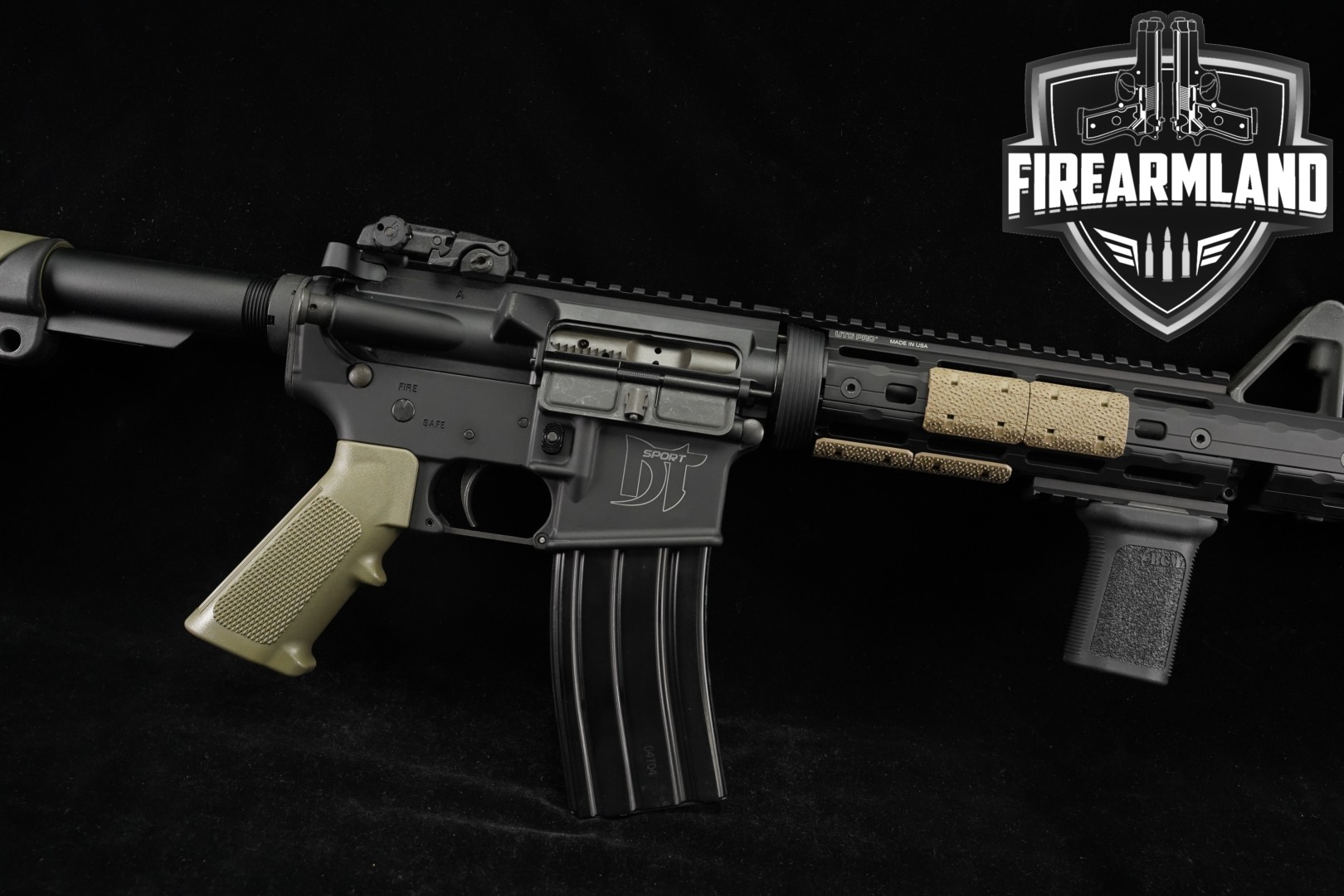 Del-Ton DTI-15 DT Sport 5.56 NATO 16" Black & OD Green AR15 Tactical-AR ...