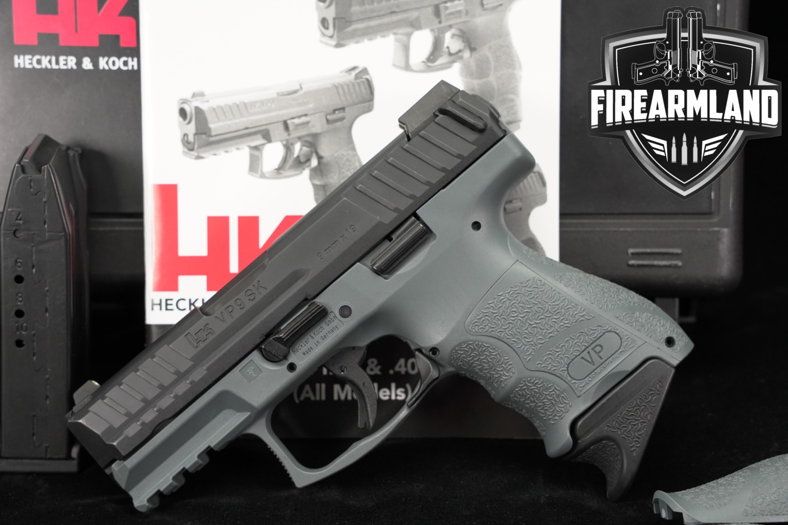 Heckler & Koch H&K HK VP9 SK 9mm VP9SK Two-Tone Gray +2 MAGS & ORIG ...