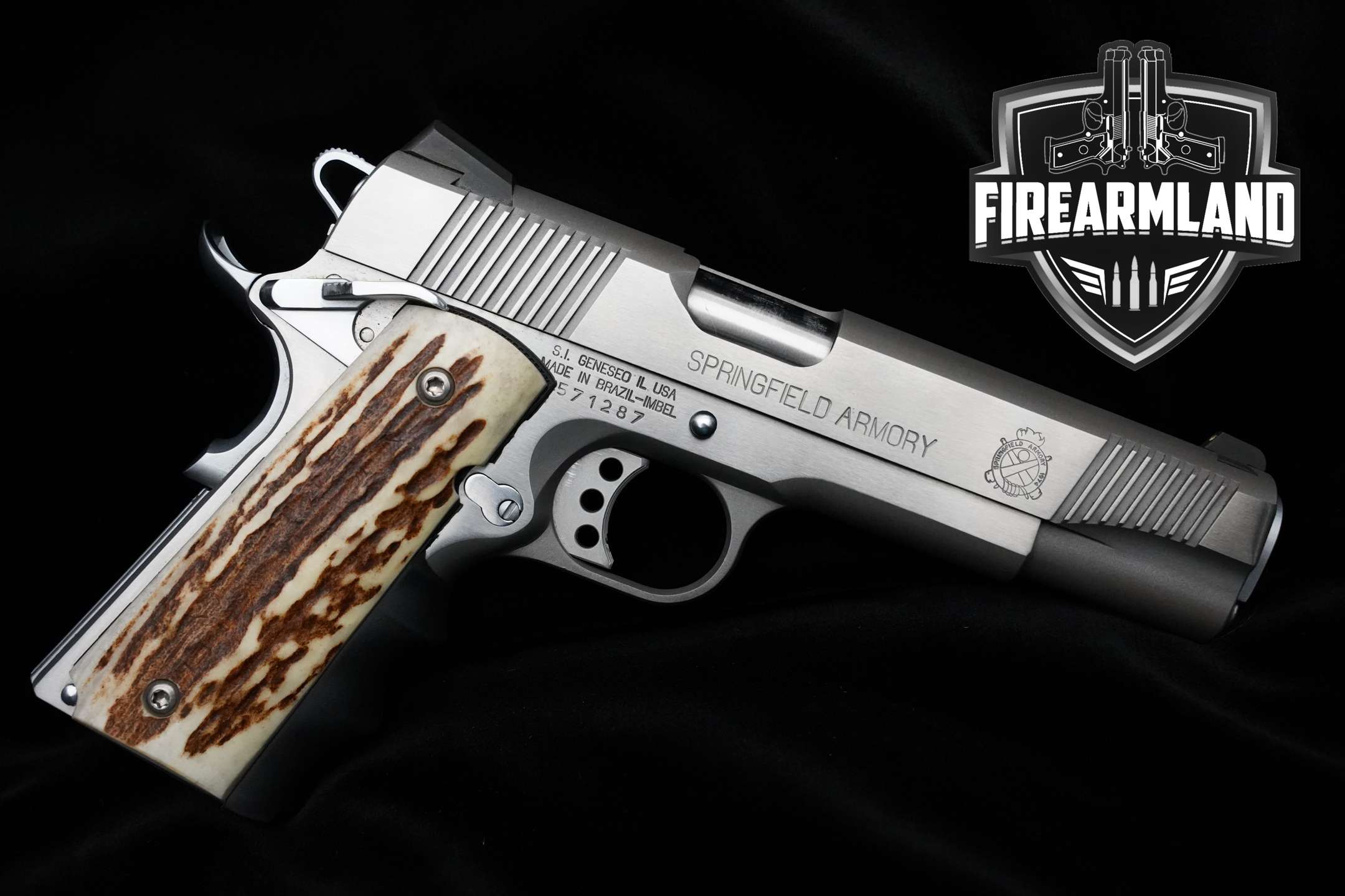 ORIG CASE Springfield Armory 1911-A1 Loaded 45 ACP Springfield 45-ACP ...