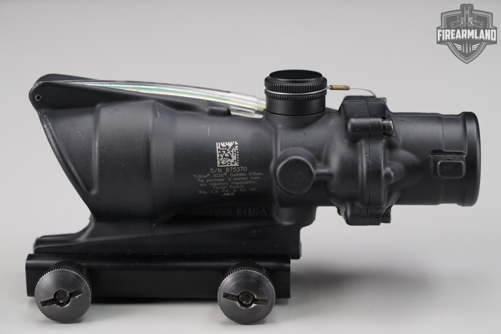 Trijicon ACOG 4X32 BAC Green Chevron Reticle - Scopes at GunBroker.com ...