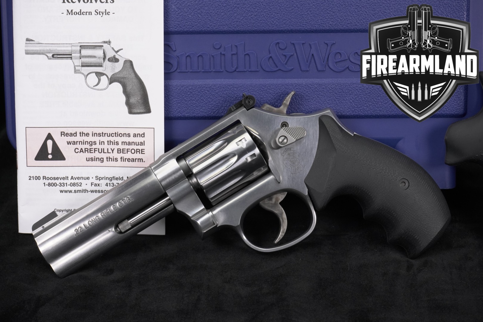 Smith & Wesson S&W Model 617-6 K-Frame 22LR 4" 10-SHOT M617 +ORIG CASE ...