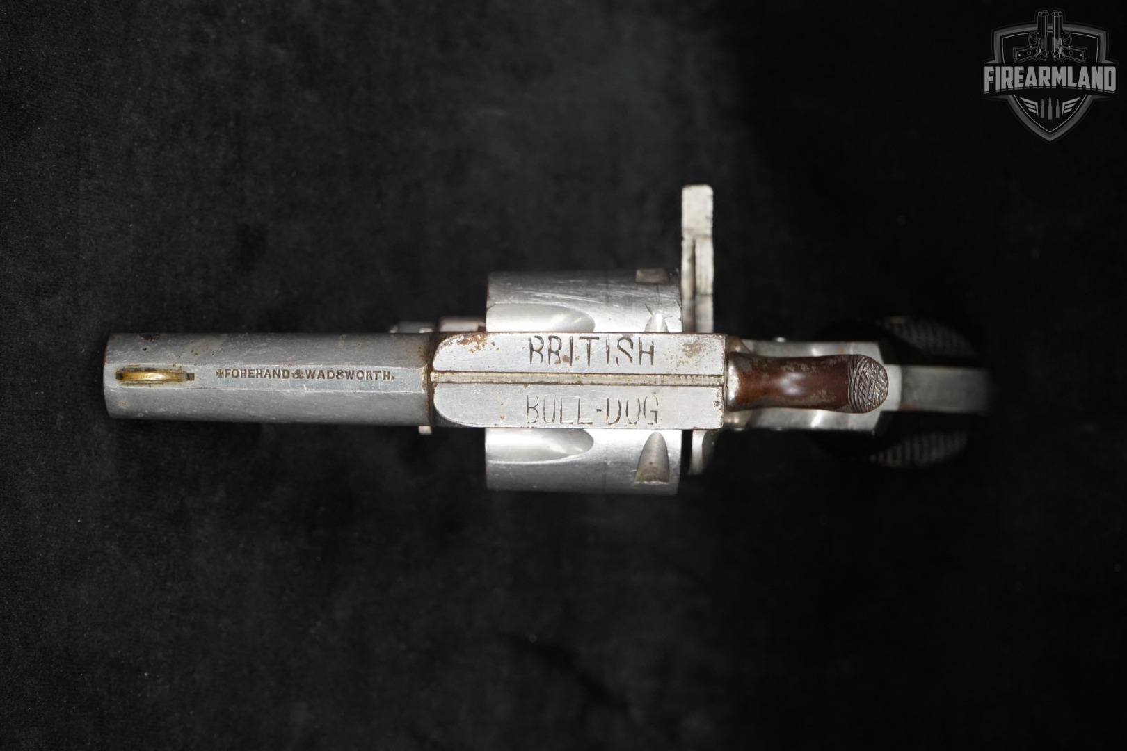 PRE-1890 Forehand & Wadsworth British Bull-Dog 38 S&W 2.5" Nickel DA/SA ...