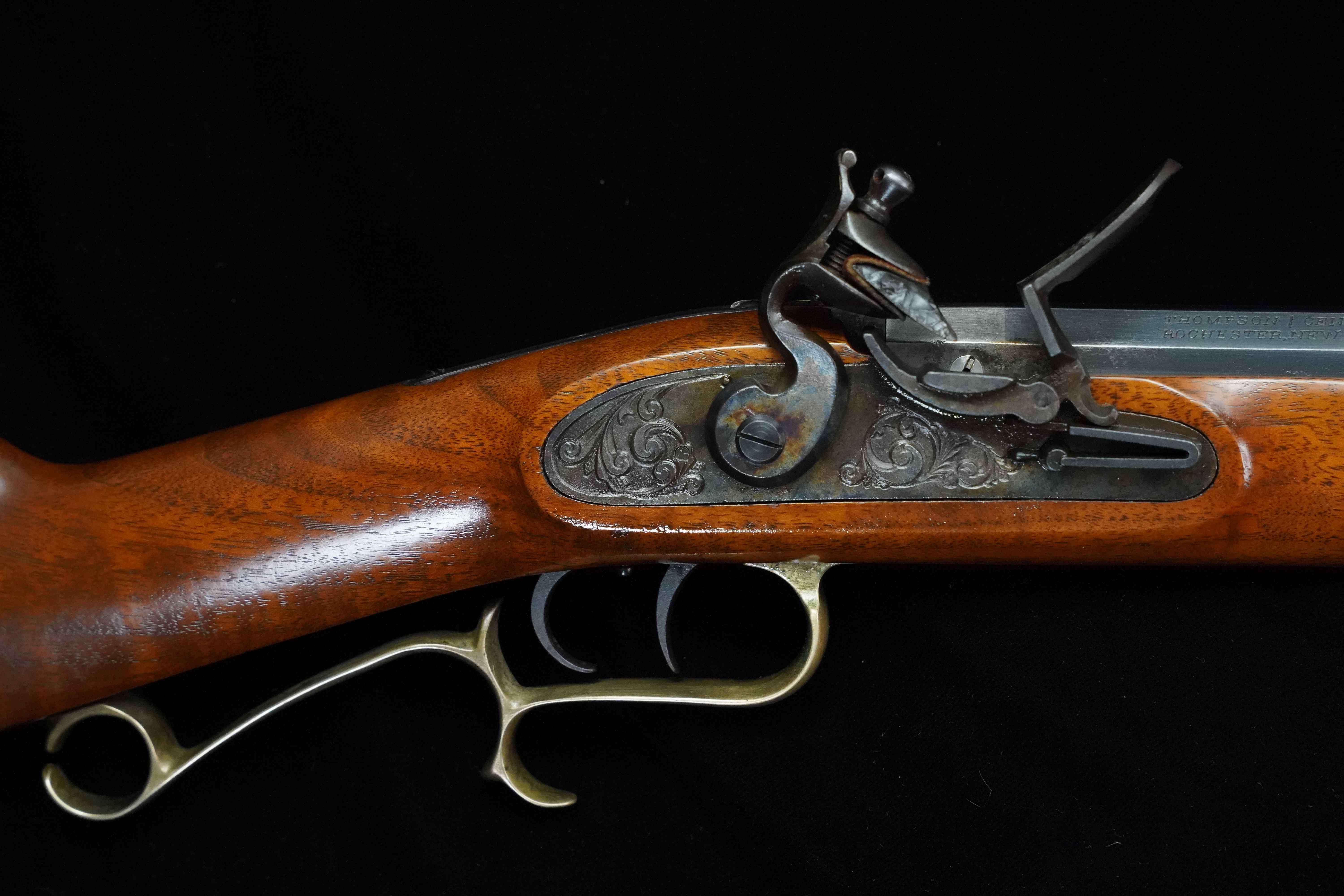 Thompson Center (TC-T/C) Hawken Flintlock 50 BPM 28" Blued Hawken ...