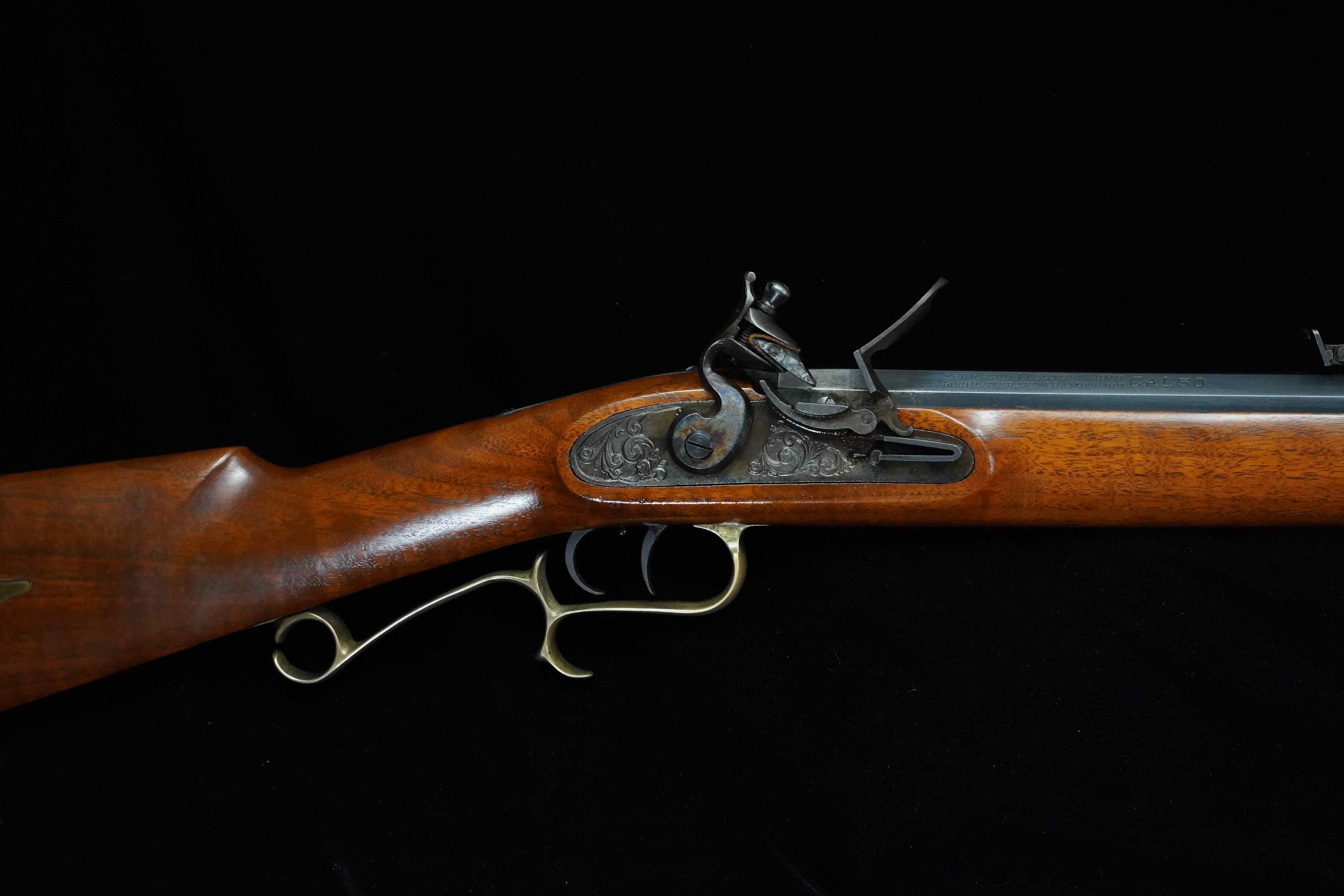 Thompson Center (TC-T/C) Hawken Flintlock 50 BPM 28" Blued Hawken ...