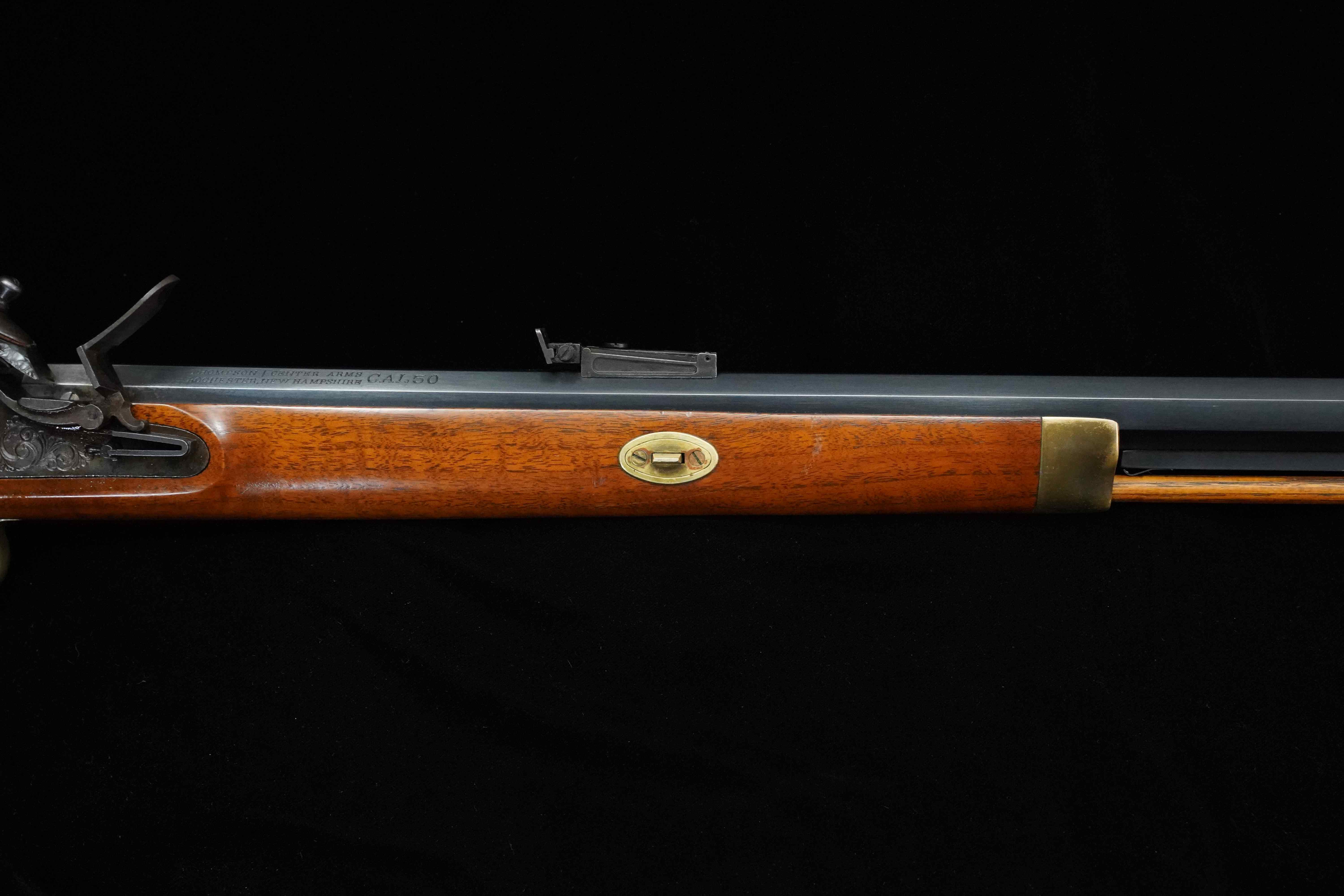 Thompson Center (TC-T/C) Hawken Flintlock 50 BPM 28" Blued Hawken ...