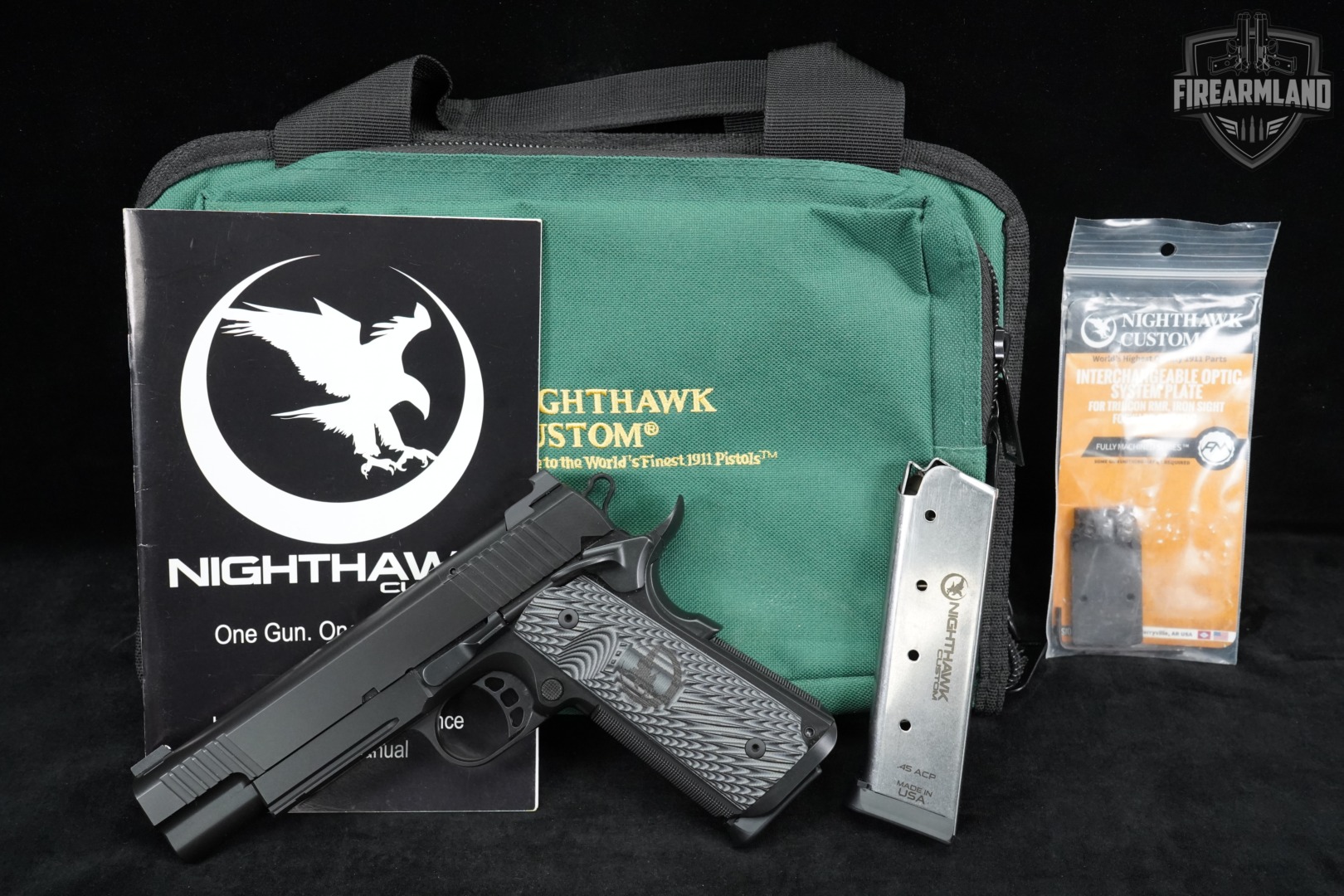 Nighthawk Custom Shadow Hawk Government 45 ACP 1911 5 ORIG CASE - Semi ...